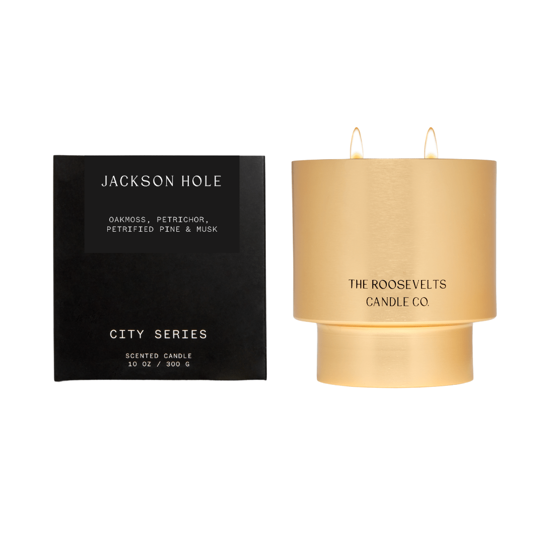 Jackson Hole, WY Candle | Earthy Alpine | The Roosevelts Candle Co.